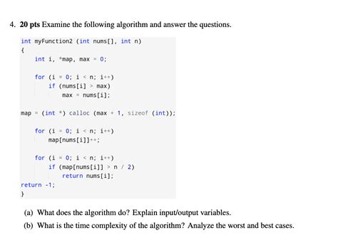 Solved A What Does The Algorithm Do Explain Input B Chegg Com