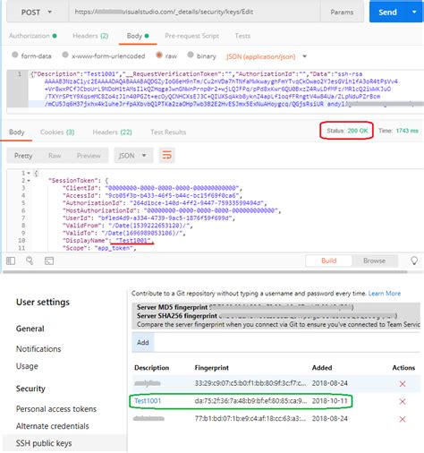 Azure Devops Api Add Public Key Stack Overflow