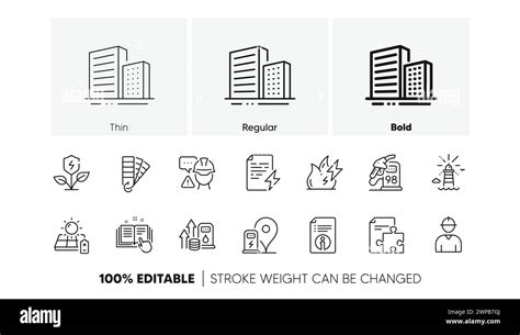 Eco Power Solar Panel And Engineer Line Icons For Web App Printing Line Icons Vector Stock
