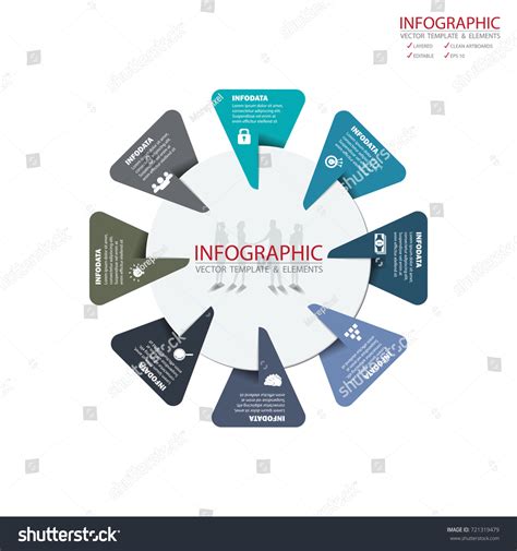 Vector Circle Arrows Infographics Set Element Stock Vector Royalty Free 721319479 Shutterstock