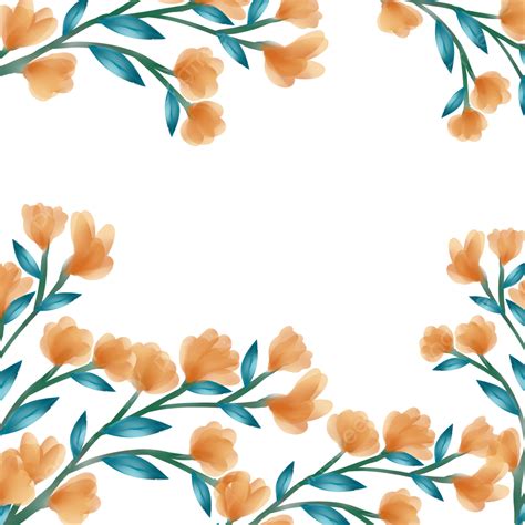 수채화 일러스트 꽃과 잔디 음영 테두리 작은 신선한 초록 식물 Png 일러스트 및 Psd 이미지 무료 다운로드 Pngtree