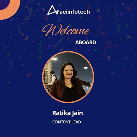 Aci Infotech On Linkedin Newhire Marketingteam Thoughtleadership Welcomeaboard Aciinfotech