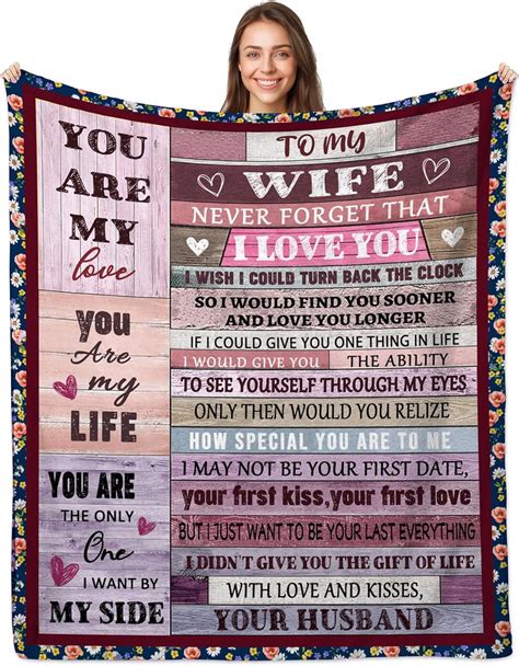 Wife Xmas T Ideas T For Wife From Husband To My Wife Blanket 50