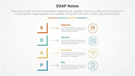변형된 사각형 모양의 슬라이드 프레젠테이션에 대한 Soap 노트 인포그래픽 개념 4 점 목록과 평평한 스타일의 수직 스택 무료 벡터