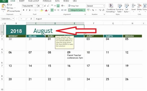 Cara Membuat Kalender Di Microsoft Excel Inwepo