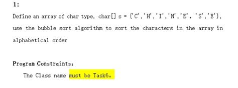 Solved 1 Define An Array Of Char Type Char S