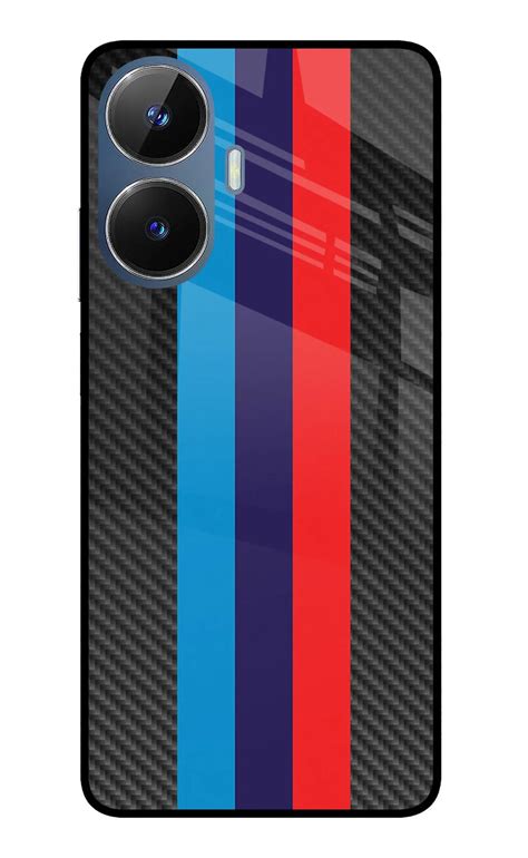 Save Big Get The Bmw Stripes Pattern Realme C55n55 Glass Case Shop