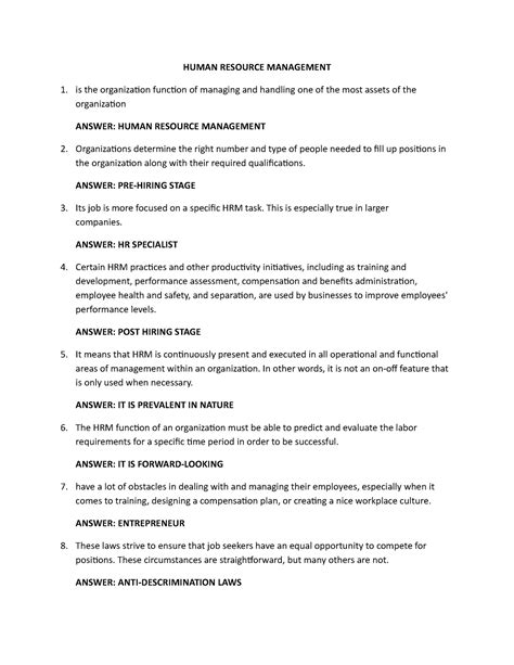 Human Resource Management Human Resource Management Is The Organization Function Of Managing