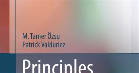 Principles Of Distributed Database Systems Rd Edition By M Tamer