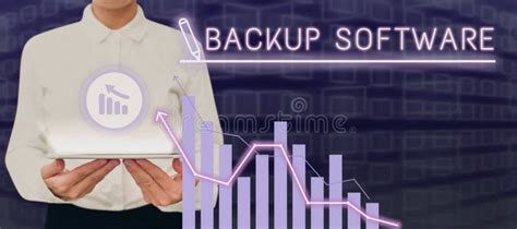 Writing Displaying Text Backup Software Word Written On Create Extra Exact Copies Of Files Or