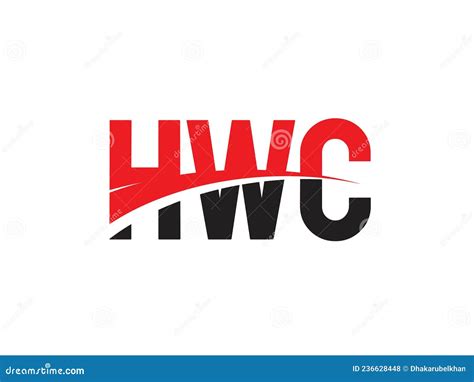 HWC Letter Initial Logo Design Vector Illustration Stock Vector