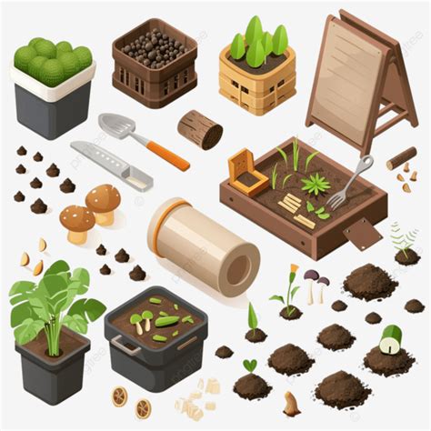 정원 퇴비 아이소메트릭 인포그래픽 정원 원예 퇴비 Png 일러스트 및 이미지 에 대한 무료 다운로드 Pngtree