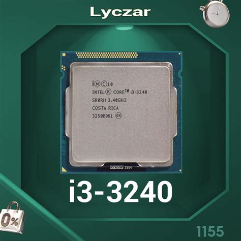 Processador Intel Core I3 3240 Lga 1155 3 4 Ghz 3m Dual 55w Lyczar Desktop Cpu Shopee Brasil
