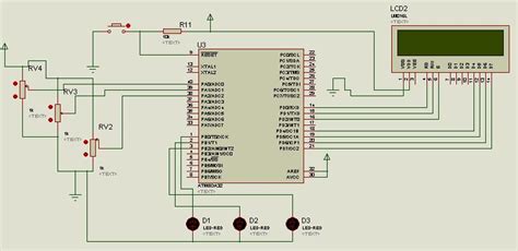 belajar adc input output dengan cv avr dan proteus kelas elektronika