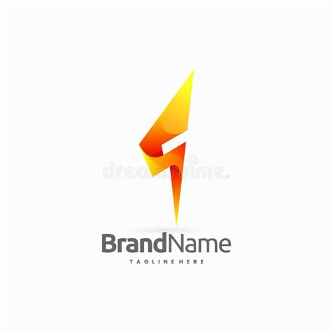 Thunder Light Logo With Letter S Shapes Combination Concept Stock Vector Illustration Of