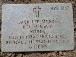 Jack Lee Myers 1934 2006 Find A Grave Memorial