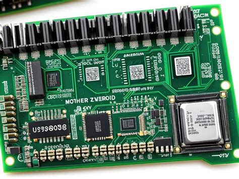 Premium Ai Image Motherboard Closeup Technology Integrated Microchip Circuit Board Computer