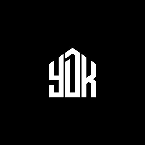 Ydk Letter Logo Design On Black Background Ydk Creative Initials
