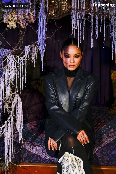 Vanessa Hudgens Sexy Stuns In A Gorgeous See Through Black Dress At The Tubi X Dead Hot Party In