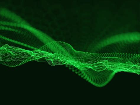 Free Photo 3d Render Of Data Particles Flowing Cyber Particles