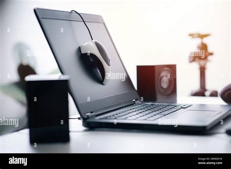 Monitor Calibration By Using External Calibrator To Ensure Color Is Displayed Correctly Stock