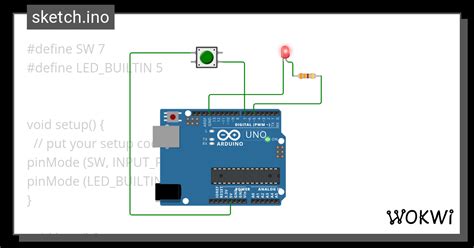 PB LED Wokwi ESP STM Arduino Simulator