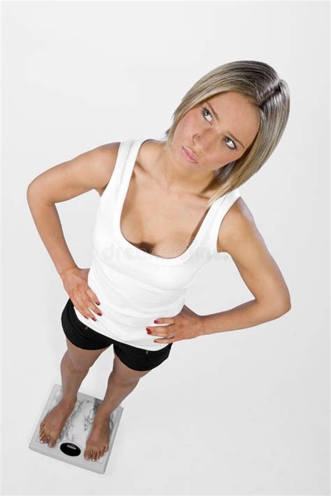Woman On Scale Stock Photo Image Of Beautiful Success 10245622