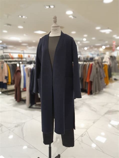 보니스팍스 핸드메이드 노카라 롱 울 코트 가디건 세컨웨어