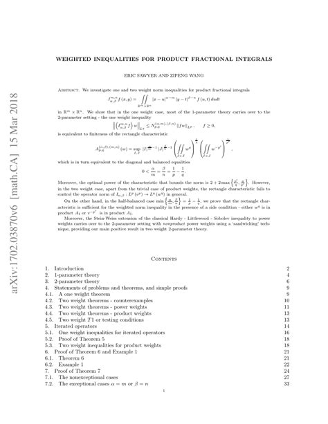 PDF Weighted Inequalities For Product Fractional Integrals