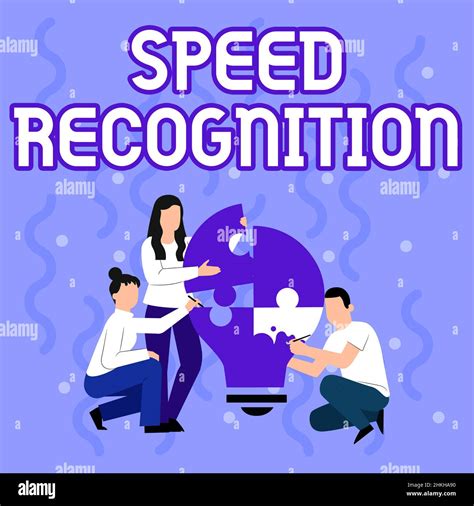 Conceptual Display Speed Recognition Word Written On Technology Used