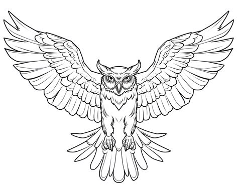 Sova 14 Omalovánky K Vytisknutí Zdarma