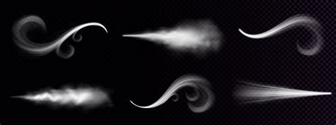 바람 불기 또는 먼지 스프레이 화려한 흰 연기 분말 또는 물 방울 흔적 흐름 미스트 스모키 스트림 김이 나는 화학 제품 또는 화장품 제품 증기 연무 현실적인