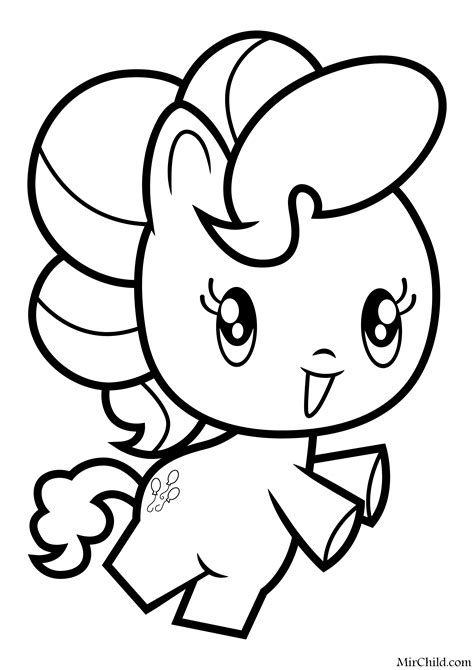 Раскраска - Мой маленький пони - Cutie Mark Crew - Поняшка Пинки Пай ...