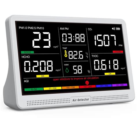 16 In 1 Air Quality Monitor Indoor 7 Display 9 Aqi 7 Aqi Alerts Air
