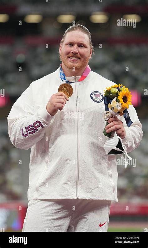 Tokyo Japan 5th Aug 2021 Gold Medalist Ryan Crouser Of The United