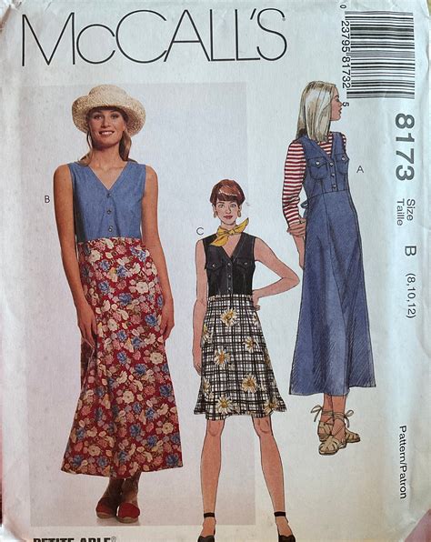 Mccalls 8173 Sewing Pattern Vintage Uncut Etsy Skirt Patterns Sewing Mccalls Sewing