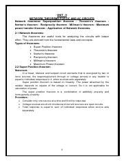 Unit Network Theorems For DC And AC Circuits Pdf UNIT II NETWORK THEOREMS FOR DC AND AC