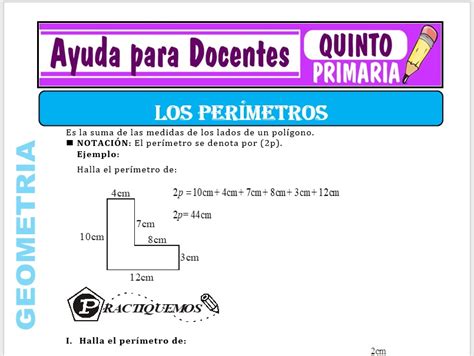 Geometría Para Quinto De Primaria Ayuda Para Docentes