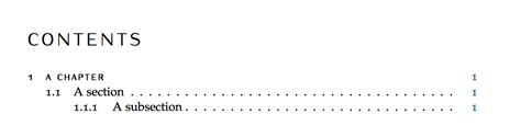 classicthesis how do i flush right page numbers in table of contents
