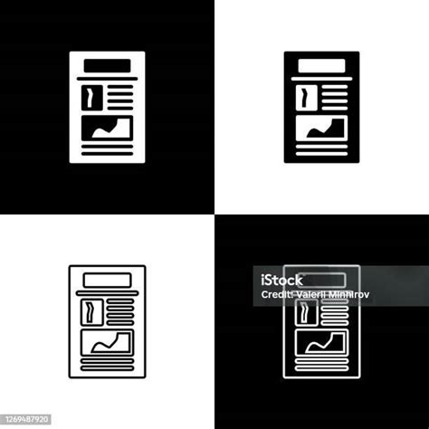設置在黑白背景上隔離的新聞圖示報紙標誌大眾媒體符號向量向量圖形及更多一個物體圖片 一個物體 世界地圖 事件 Istock
