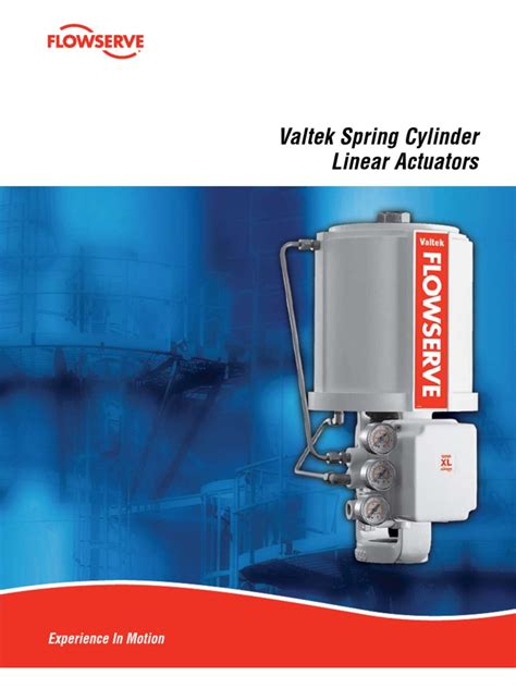 Valtek Spring Cylinder Linear Actuators Experience In Motion Pdf Actuator Steel