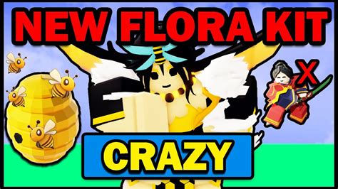 New Op Flora Kit Roblox Bedwars Youtube