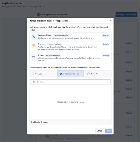 Carbon • Workspaces • Restrict Navigation Out Of A Workspace • Palantir