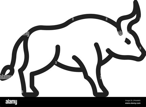 buffalo icon vector image suitable for mobile apps web apps and print media stock vector image