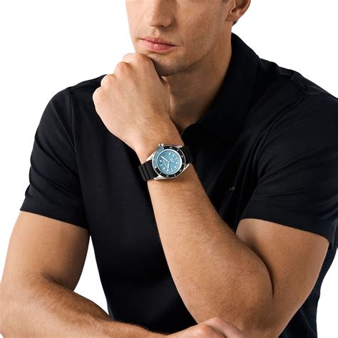Reloj Michael Kors Hombre Maritime Silicona Negro Mk9167 World Time