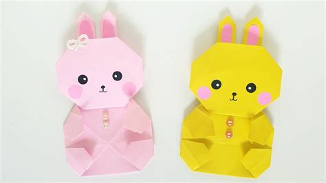 토끼 종이접기 토끼띠 토끼접기 어려운 종이접기 신기한종이접기 쉬운종이접기 색종이접기 Youtube