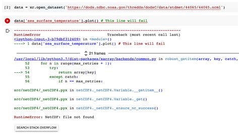 a workaround for a common error on ndbc dods ooi ocean data labs