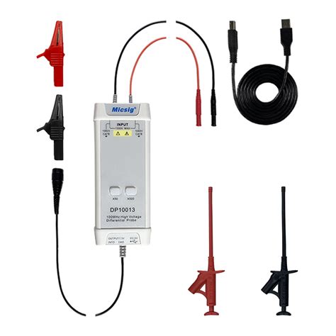 Micsig Oscilloscope 1300v 100mhz High Voltage Differential Probe Kit 3 5ns Rise Time 50x 500x