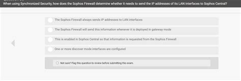 Solved The Sophos Firewall Always Sends Ip Addresses To Lan
