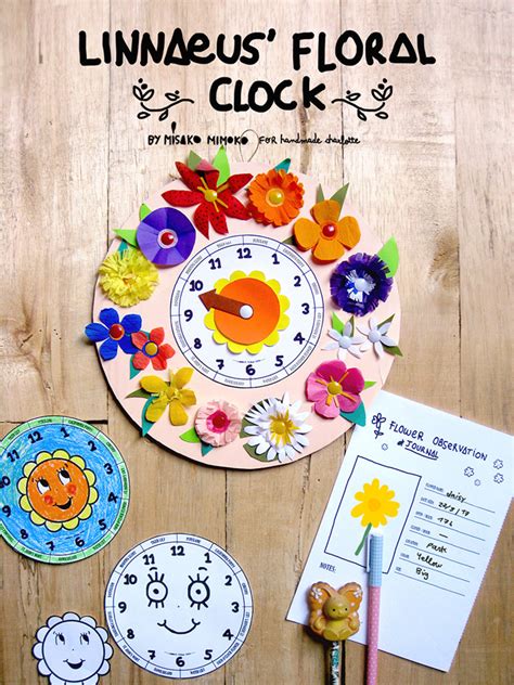 DIY Floral Toy Clock Handmade Charlotte